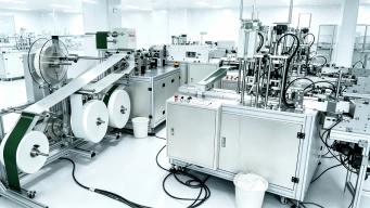 China Fully Automatic 1+2 Face Mask Making Machine | High-Speed Production Line for sale