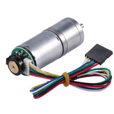 China 25mm Compact gear motor with integrated encoder system for safe operation and precise control in conveyor and material handling for sale