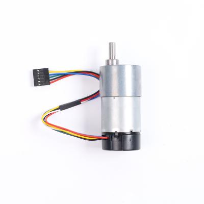 China 37mm 37D-520 12V 24V Gear Motor DC 13RPM To 1000RPM High Torque 26KG Gear Box Used For Intelligent Door Locks Electronic Lock Bodies for sale