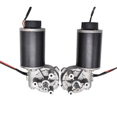 China DC 12V 24V 63/76 Series Worm Gear Motor 50W to 200W Max 20N.m Torque Self-Locking Gear Motor Encoder Optional for sale