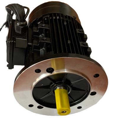 China Heavy Duty BLDC Gear Motor 550W to 12KW 24V-120V 80 90 100 112 132mm Diameter Brushless DC Motor With Controller Soft Start Hall Brake For Logistics Conveyor And Robot for sale