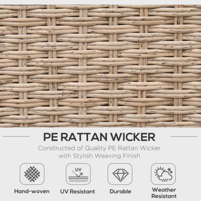 China Leisure Outdoor Patio Furniture Modern Design Wicker Rattan Corner Sofa Set for Garden for sale
