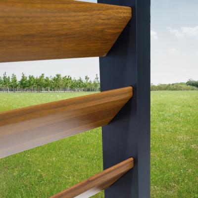 Cina Terrazzo in alluminio moderno tetto a baldacchino lucchetti di legno a prova di marciume pergola rivestita in vendita