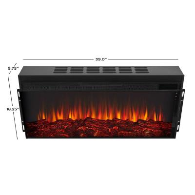 China Electric Fireplace TV Stand with Adjustable Thermostat and NO App-Controlled by AJUNION for sale