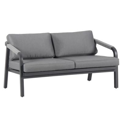 China Waterproof Polyster Fabric Outdoor Furniture Garden Rope Weave Sofa Patio Lounge Set for sale