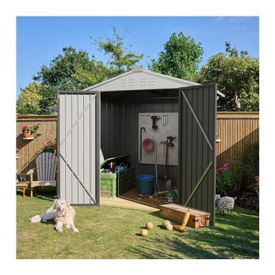 Powder Coated AJUNION Metal Garden Shed Double Lockable Door 50