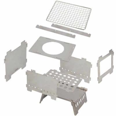 중국 20*15*21cm 또는 OEM 소화구 소화구 피크닉용 스테인레스 스틸 미니 폴더블 캠핑 스토브 판매용