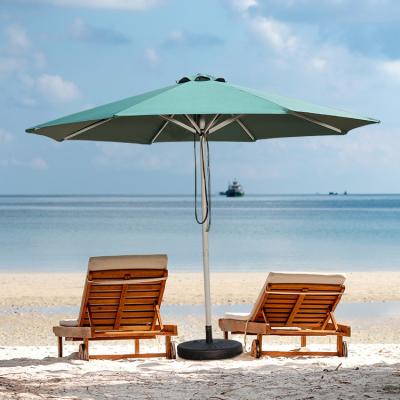 Cina Mobili da esterno tubo di lega di alluminio rotondo con corda di trazione ombrello per patio e piscina in vendita