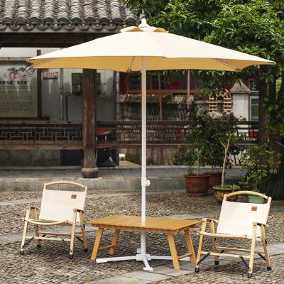 中国 キャンプ 丸い アルミ センター 柱 傘 屋外 レストラン カフェ ホテル ガーデン ビーチ 販売のため
