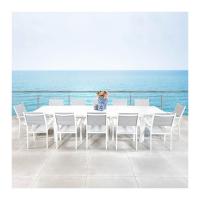 Quality Modern Style Aluminum Outdoor Dining Set 12 Seat Armchair and Extendable Dining for sale