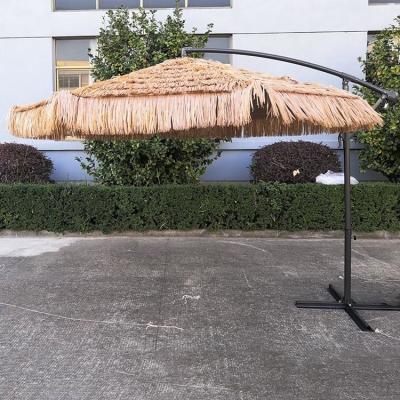 Cina Giardino all' aperto Patio spiaggia Patio pesante paglia Parasole romana con ombrello da sole in alluminio in vendita