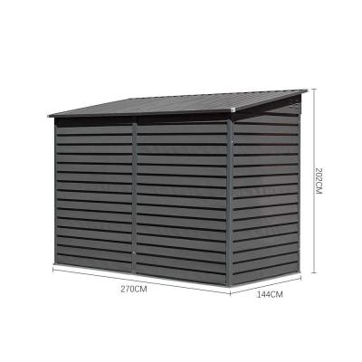 Cina Garden Bike Shed AJUNION 9ft robusto scrigno in acciaio per motociclette con serratura in vendita