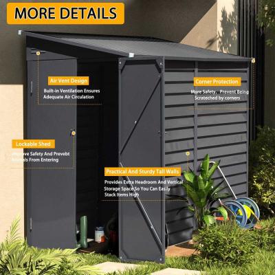 Cina Garden Bike Shed AJUNION 9ft robusto scrigno in acciaio per motociclette con serratura in vendita