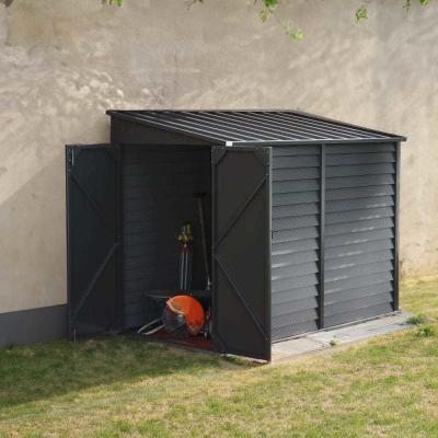 Cina Garden Bike Shed AJUNION 9ft robusto scrigno in acciaio per motociclette con serratura in vendita