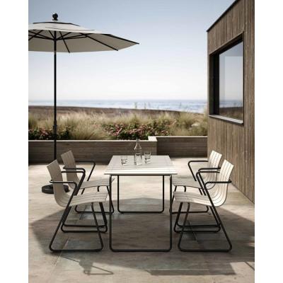 Détendez-vous avec style avec AJUNION Steel Outdoor Dining Set Chaise de patio Chaise de jardin