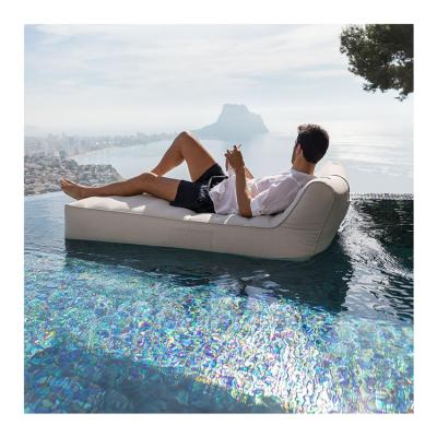 China Outdoor Pool Lounger with Water Bed Bean Bag Sofa Air Bed 160cm L x 90cm W Durable for sale