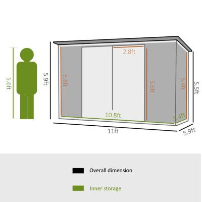 China Outdoor Garden Backyard Bicycle Shed House with Custom Logo Embroidery or Printing for sale