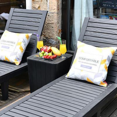 Cina Arredamento esterno Letto solare per piscina Poltrona di plastica impilabile in vendita