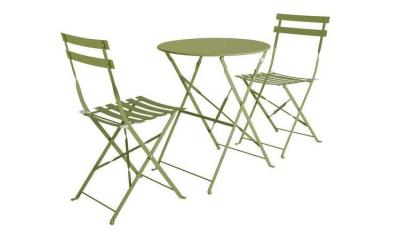 China Stilvolles Metall-Stahl-Garten-Set für Terrasse Garten-Cottage W80xD68xH82cm Outdoor Bistro-Set zu verkaufen