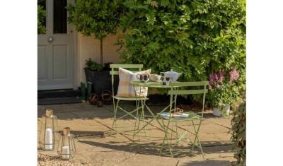 China Stilvolles Metall-Stahl-Garten-Set für Terrasse Garten-Cottage W80xD68xH82cm Outdoor Bistro-Set zu verkaufen
