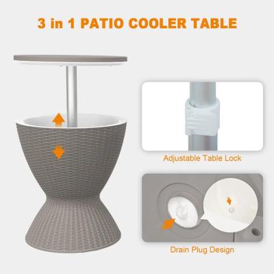 China Veelzijdige ijskoeler Lift Top Tafel voor buiten camping picknick strand café Bistro tuin Te koop