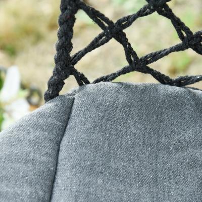 China Buitenmeubilair Macrame katoen touw hangmat stoel schommelingen voor binnen en buiten Te koop