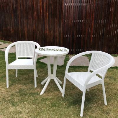China Tuin set Outdoor synthetische rotan meubels voor patio Balkon Cafe feest bruiloft Te koop