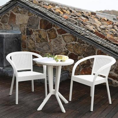China Tuin set Outdoor synthetische rotan meubels voor patio Balkon Cafe feest bruiloft Te koop