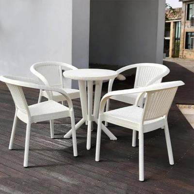 China Tuin set Outdoor synthetische rotan meubels voor patio Balkon Cafe feest bruiloft Te koop