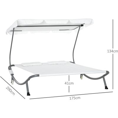 China Adjustable Canopy Steel Frame Hammock for Outdoor Poolside Lounging and Relaxation for sale