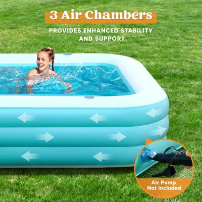 China Thickened Above Ground Inflatable Swimming Pool for All Applicable People and Family for sale
