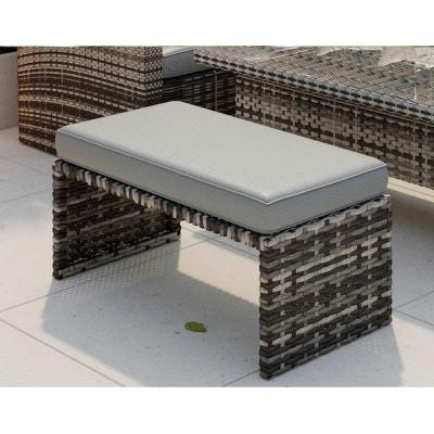 Cina AJUNION Mobili da giardino in rotino PE Set con tavolo da pranzo a sbalzo L96xW49xH35cm in vendita