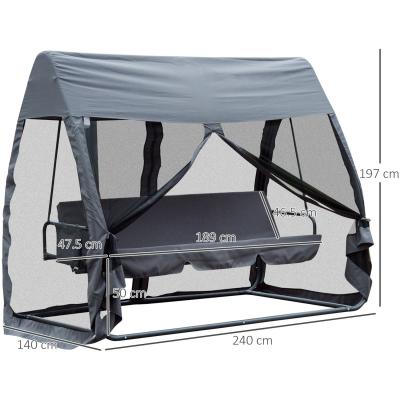 China Transform Your Outdoor Space with 3 Seater Swing Chair Hammock Bed from AJUNION for sale