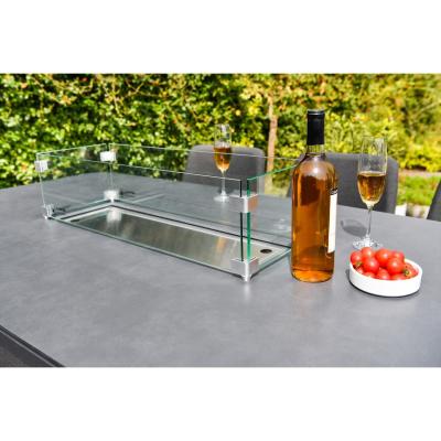 Cina Set bar di lusso all'aperto Arredamento in alluminio Arredamento da giardino Set da pranzo con focolare 87kg in vendita