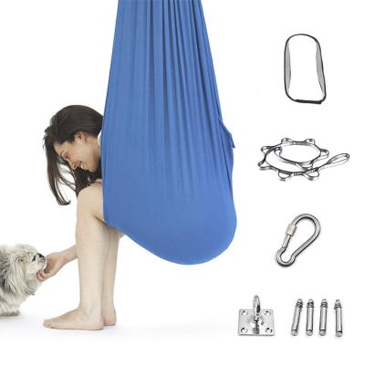 Cina Y Mail Packing Home Outdoor Portatile Plegabile Bambini Bambini Terapia Sensoriale Aerea Yoga Swing Amache in vendita