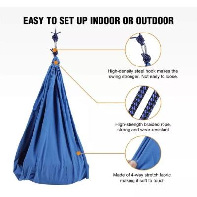 Cina Y Mail Packing Home Outdoor Portatile Plegabile Bambini Bambini Terapia Sensoriale Aerea Yoga Swing Amache in vendita