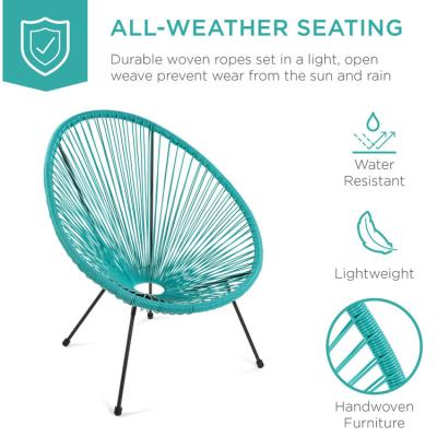China Modern Garden Furniture Outdoor Patio Set with Steel Frame and Plastic Wicker Rope for sale
