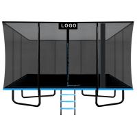 Quality Unisex Outdoor Garden Park Fitness Elastic Bed Rectangle Trampoline with Safety for sale