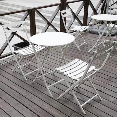 China Traditionele charme hedendaagse functie opvouwbare tafel en stoel voor binnenplaats Te koop