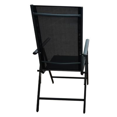 China Outdoor Courtyard High Backrest Folding Reclining Chair with 7 Adjustable Positions for sale