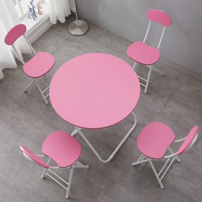 China Outdoor Camping Bistro Cafe Balkon Tuin Patio Metalen Houten Ronde Draagbare Opvouwbare Tafel voor Feest Te koop