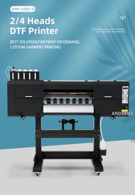 China Impressora DTF Roll-to-Roll de 24 polegadas com duas cabeças I3200 e agitação de pó à venda