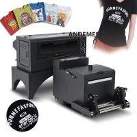 China 17inch DTF Printer Multi Color Cloths Printer with High Speed Powder Circulating System 350mm PET Film for sale