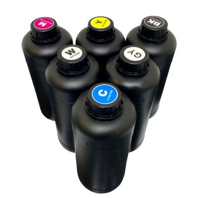 China Tecnologia de Impressão de Cristal Tinta UV de 1000 ml para impressora de adesivos XP600 I3200 em filme AB à venda