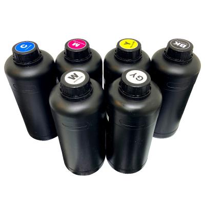 China Tecnologia de Impressão de Cristal Tinta UV de 1000 ml para impressora de adesivos XP600 I3200 em filme AB à venda