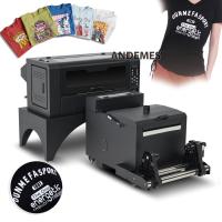 China ANDEMES A3 DTF Printer 2 Head XP600 330mm Width with Powder Shaker Oven for T Shirt Printing for sale