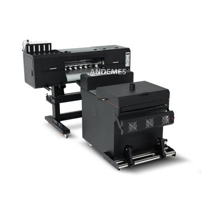 China Multicolor T-Shirt Printing DTF Printer with I3200 Head and Powder Shaker Dryer 60cm Width for sale