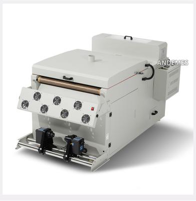 China Multicolor DTF Printing Machine 24inch with Dual I3200 Heads and Powder Shaking Machines for sale