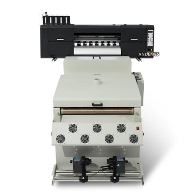 China Multicolor DTF Printing Machine 24inch with Dual I3200 Heads and Powder Shaking Machines for sale