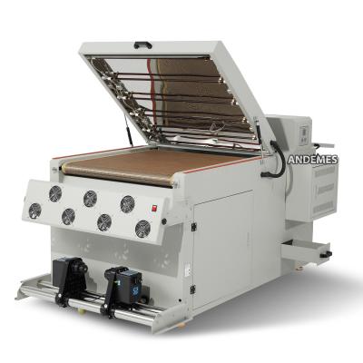 China Multicolor DTF Printing Machine 24inch with Dual I3200 Heads and Powder Shaking Machines for sale